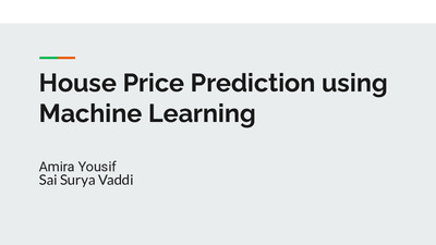 "House Price Prediction using Machine Learning"