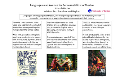 "Language as an Avenue for Representation in Theatre"