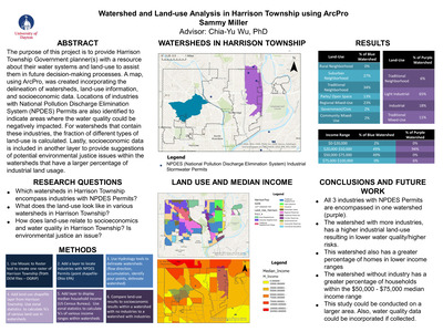 "Watershed and Land-use Analysis in Harrison Township using ArcPro"