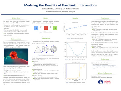 "Modeling the Benefits of Pandemic Interventions"