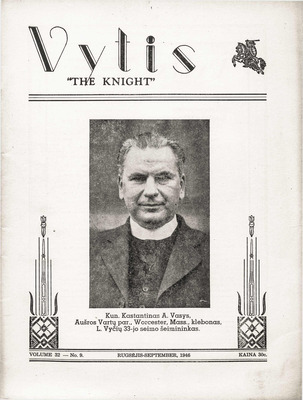 "Vytis, Volume 32, Issue 9 (September 1946)" by Knights of Lithuania