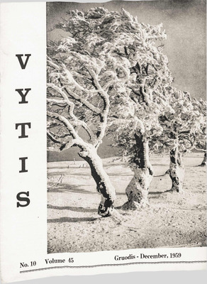 "Vytis, Volume 45, Issue 10 (December 1959)" by Knights of Lithuania