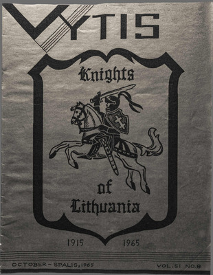 "Vytis, Volume 51, Issue 8 (October 1965)" by Knights of Lithuania