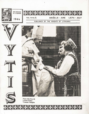 "Vytis, Volume 70, Issue 6 (June 1984)" by Knights of Lithuania